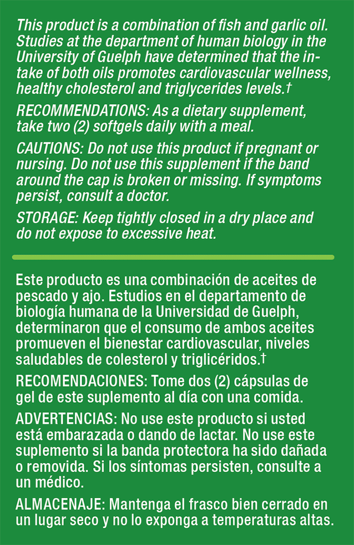 Fish & Garlic Oil Combination– Health Hispanica®