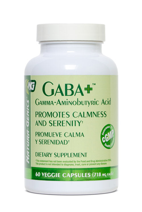 GABA+™ Supplements (60 Veggie Capsules) - Supports Relaxation– Health ...