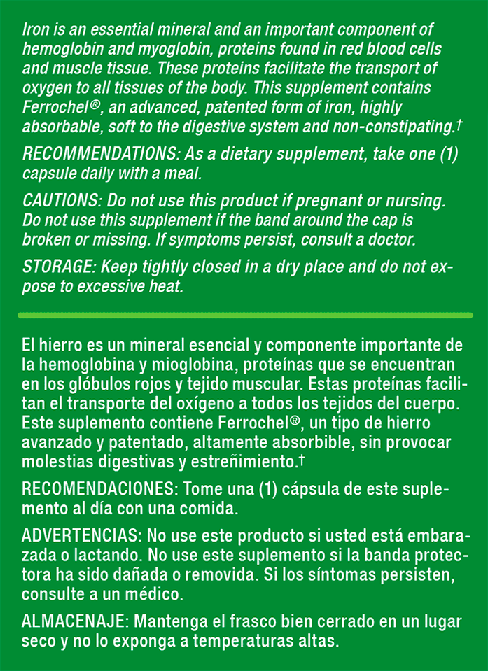 Iron+™ – Gentle Iron Supplement for Energy & Vitality– Health Hispanica®